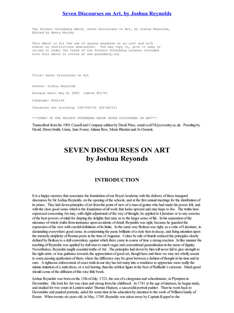 Seven Discourses on Art | PDF | Mind | Knowledge