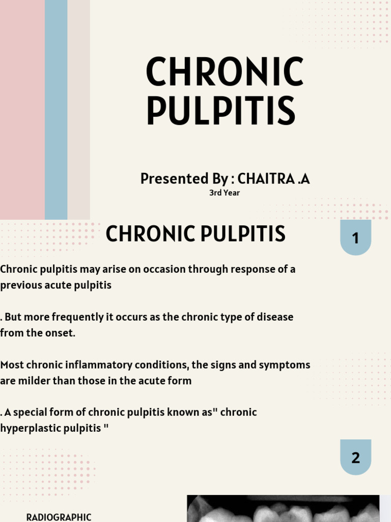 CHRONIC PULPITIS_20250307_133418_0000 | PDF | Pain | Medical Specialties