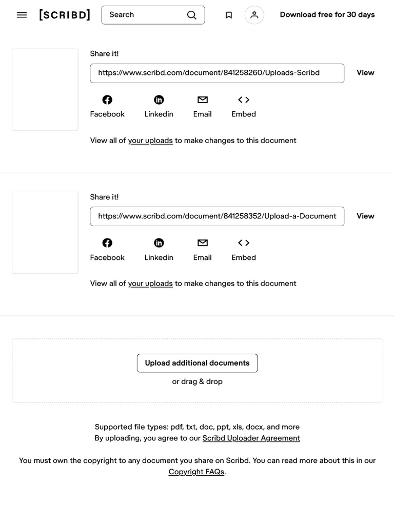 Upload A Document 2 - Scribd | PDF