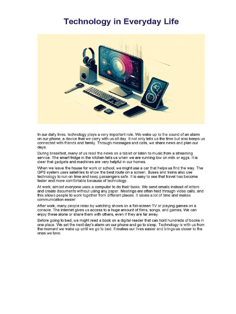 Technology in Everyday Life Reading | PDF