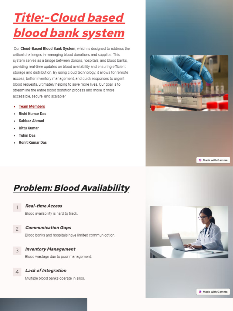 Cloud-Based Blood Bank Management System | PDF | Cloud Computing ...