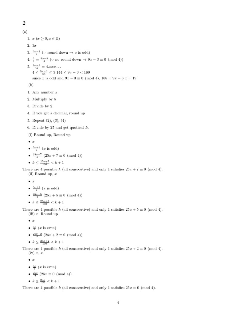 Mathematical Analysis of Odd and Even x | PDF