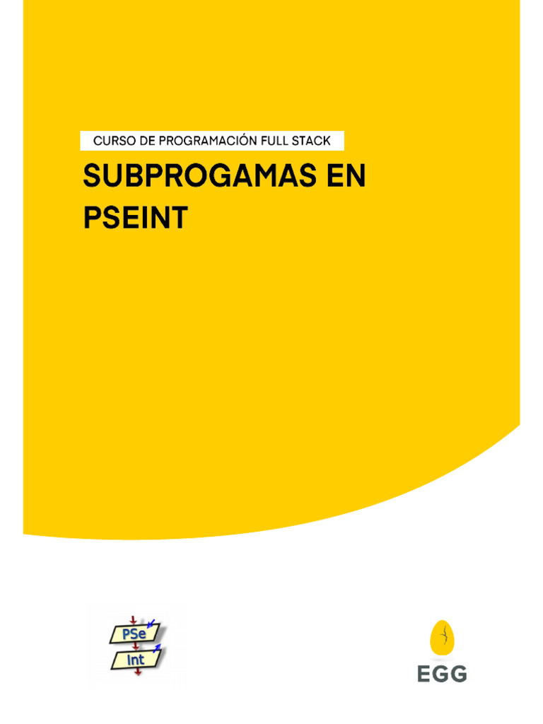 3.1- Guía Subprogramas_Parte 1 | PDF