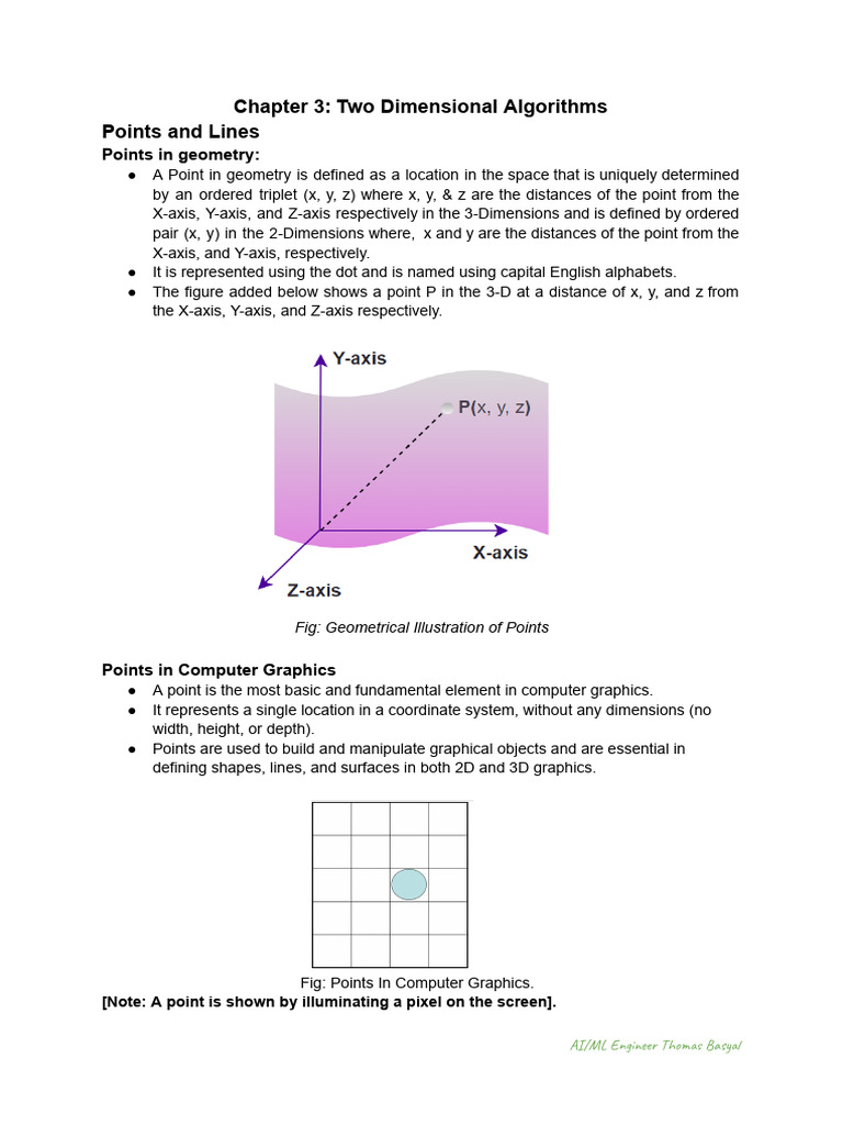 Chapter 3_ Two Dimensional Algorithms (1) | PDF | Cartesian Coordinate ...