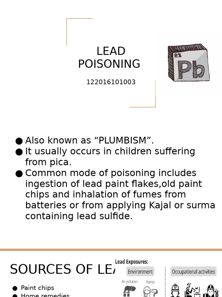 Lead Poisoning: Causes, Symptoms, and Treatment | PDF