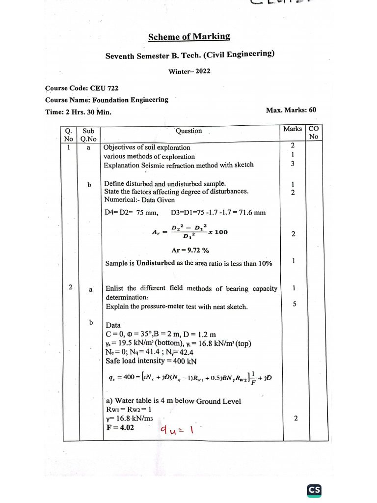 Solution FE ESE W22 | PDF Solution FE ESE W22 | PDF
