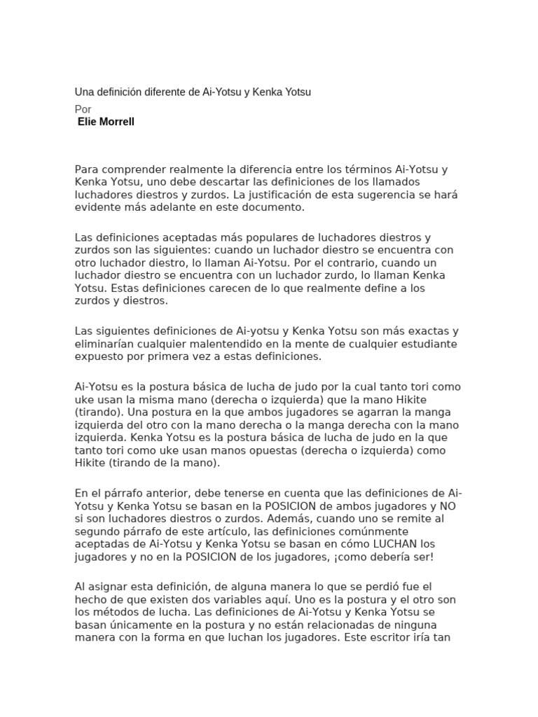 Definición de Ai-Yotsu y Kenka Yotsu | PDF