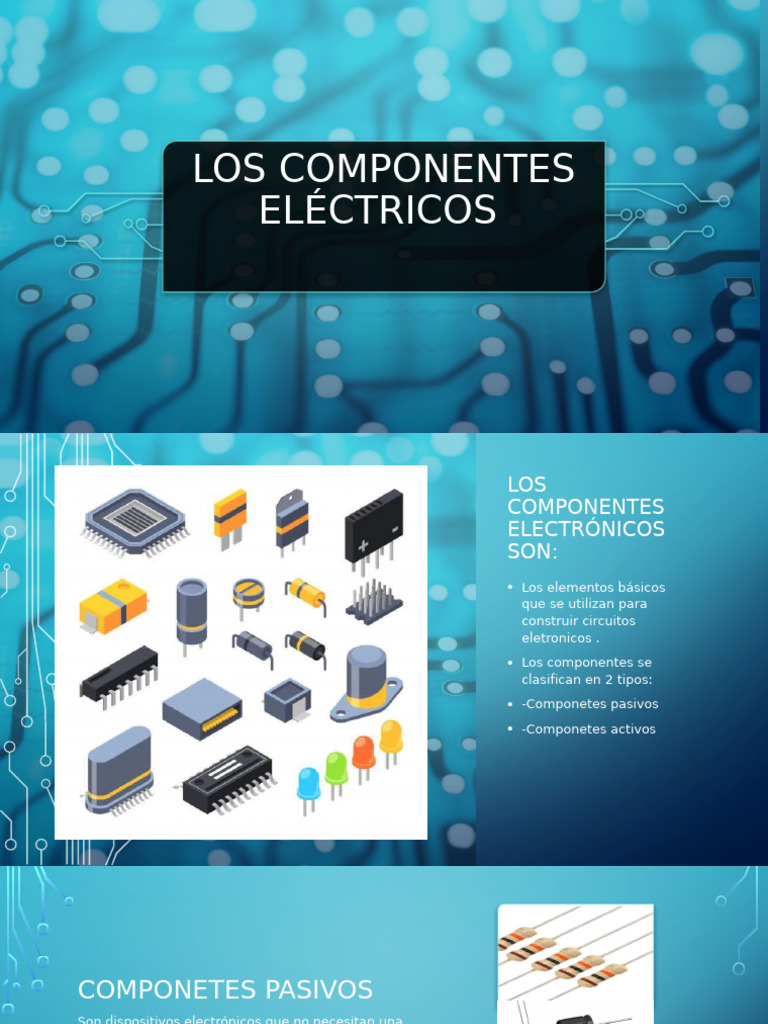 Los componentes eléctricos | PDF