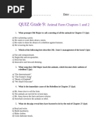 Old Major's Speech Analysis in Animal Farm | PDF | Rhetoric