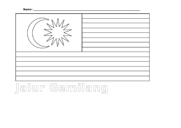 Jalur Gemilang Coloring | PDF