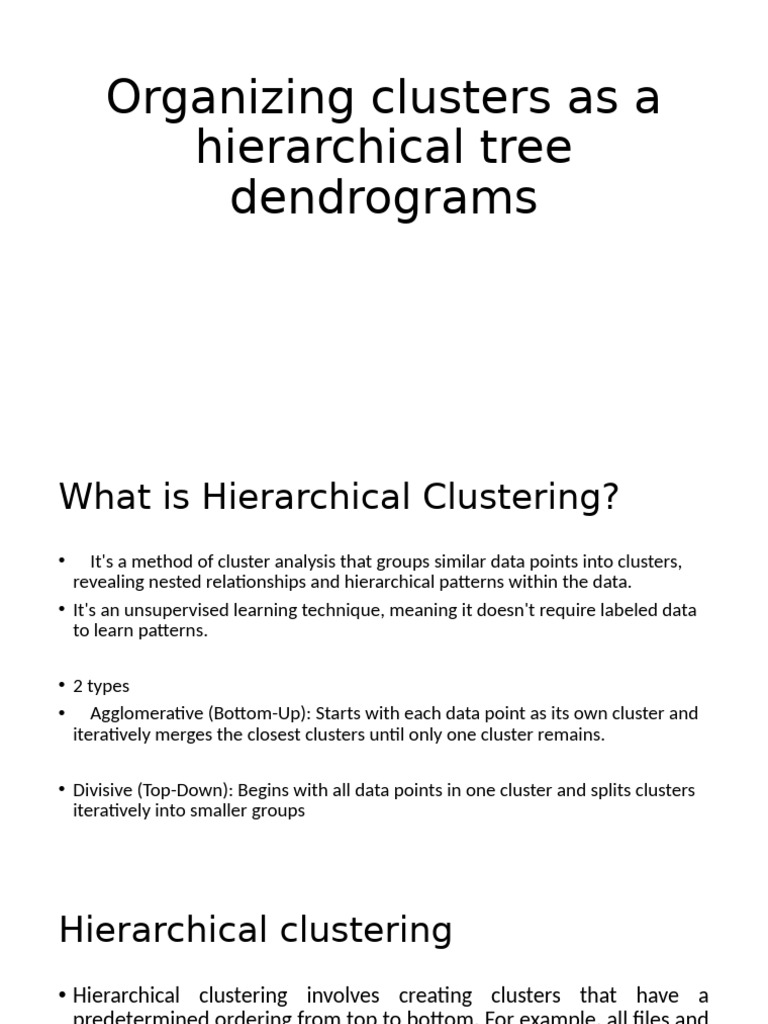 Hierarchical Clustering | PDF