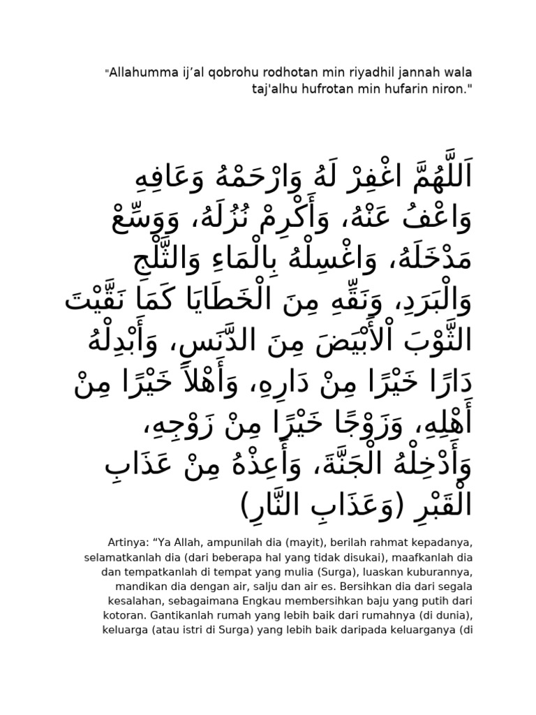 Doa Khusus Mayit | PDF