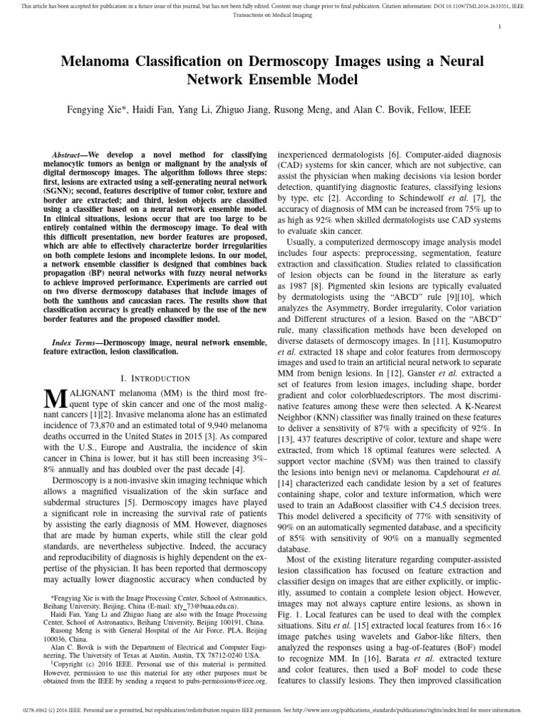 Dermos | PDF | Image Segmentation | Melanoma