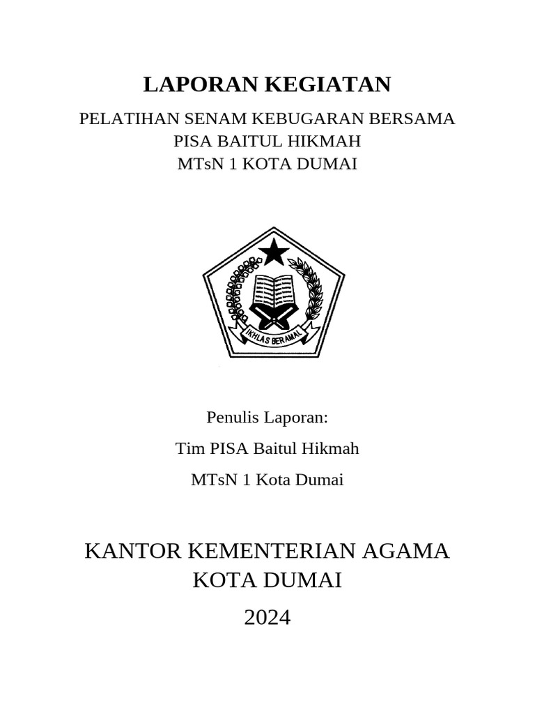 Laporan Kegiatan Pelatihan Senam Kebugaran | PDF