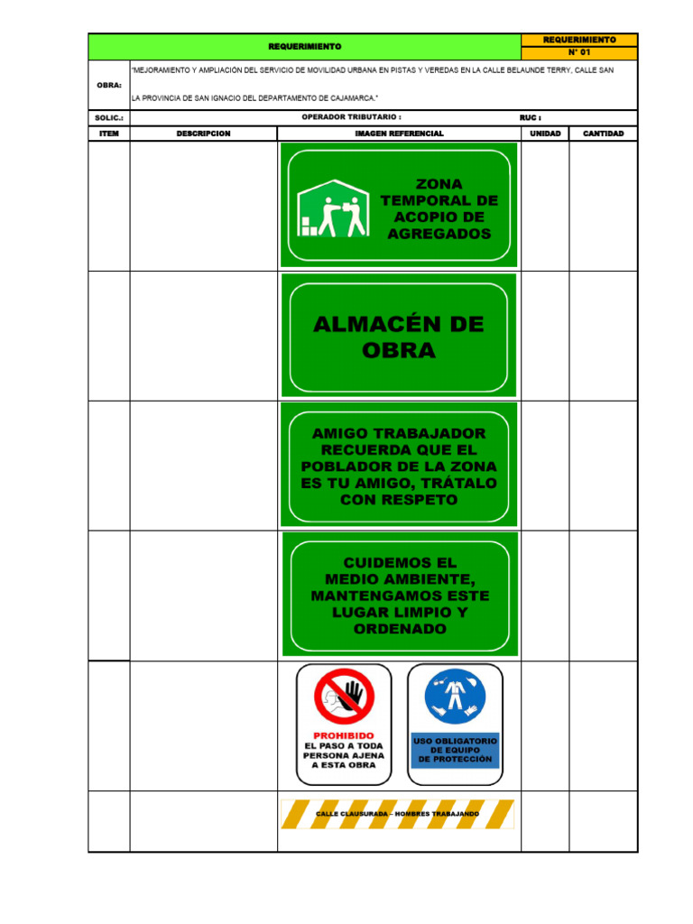 Requerimiento Epp - 1 | PDF