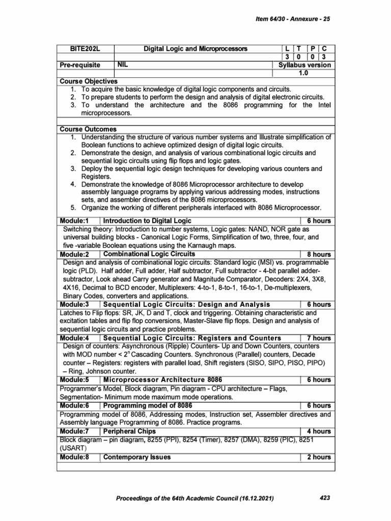 Bite202l - Digital-Logic-And-Microprocessors - TH - 1.0 - 69 - Bite202l - 64 Acp | PDF | Logic ...