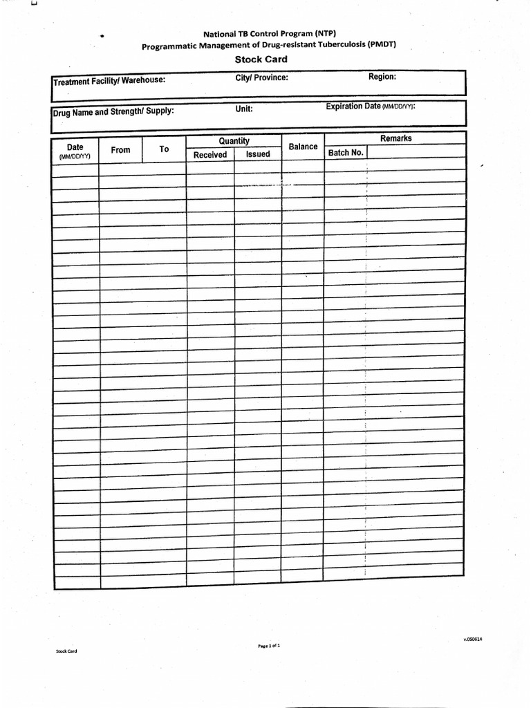 NTP Stock Card | PDF