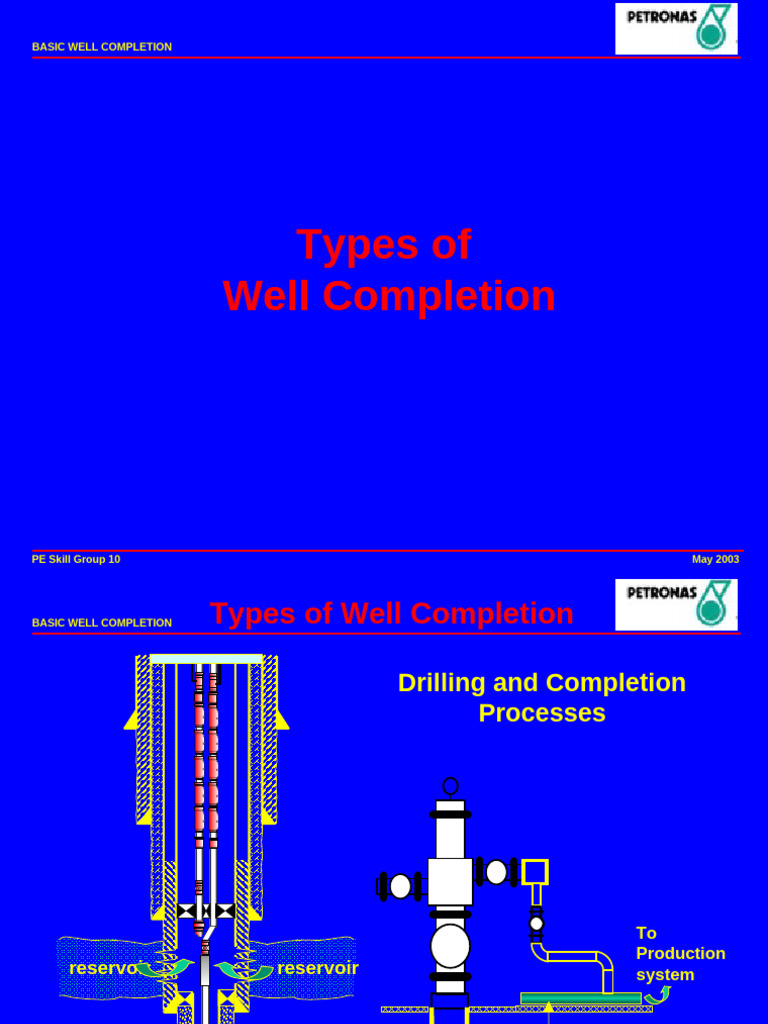 05 Types of Well Completion | PDF | Mechanical Engineering | Fluid Dynamics