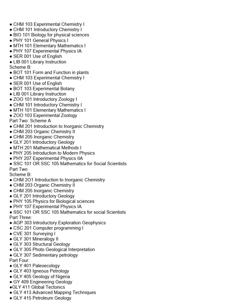 Geology and Geophysics Course Outline | PDF | Geology | Geophysics