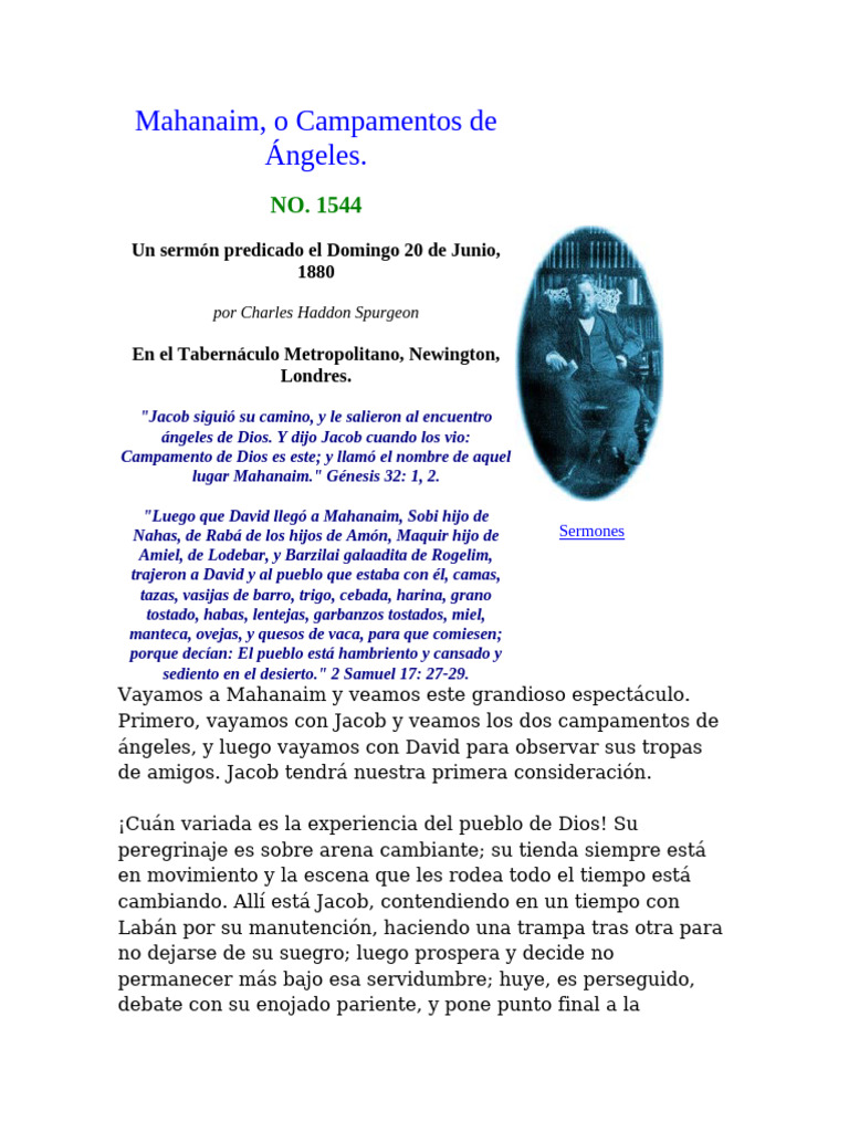 Mahanaim | PDF | Jacob | Dios