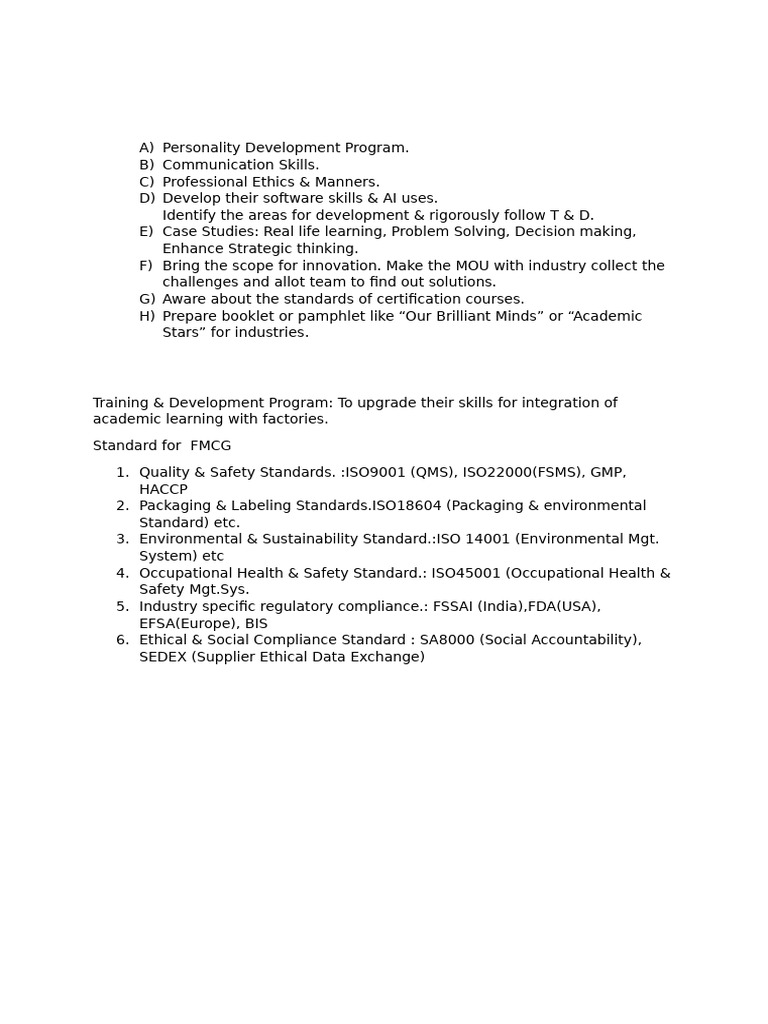 Personality Development Program | PDF