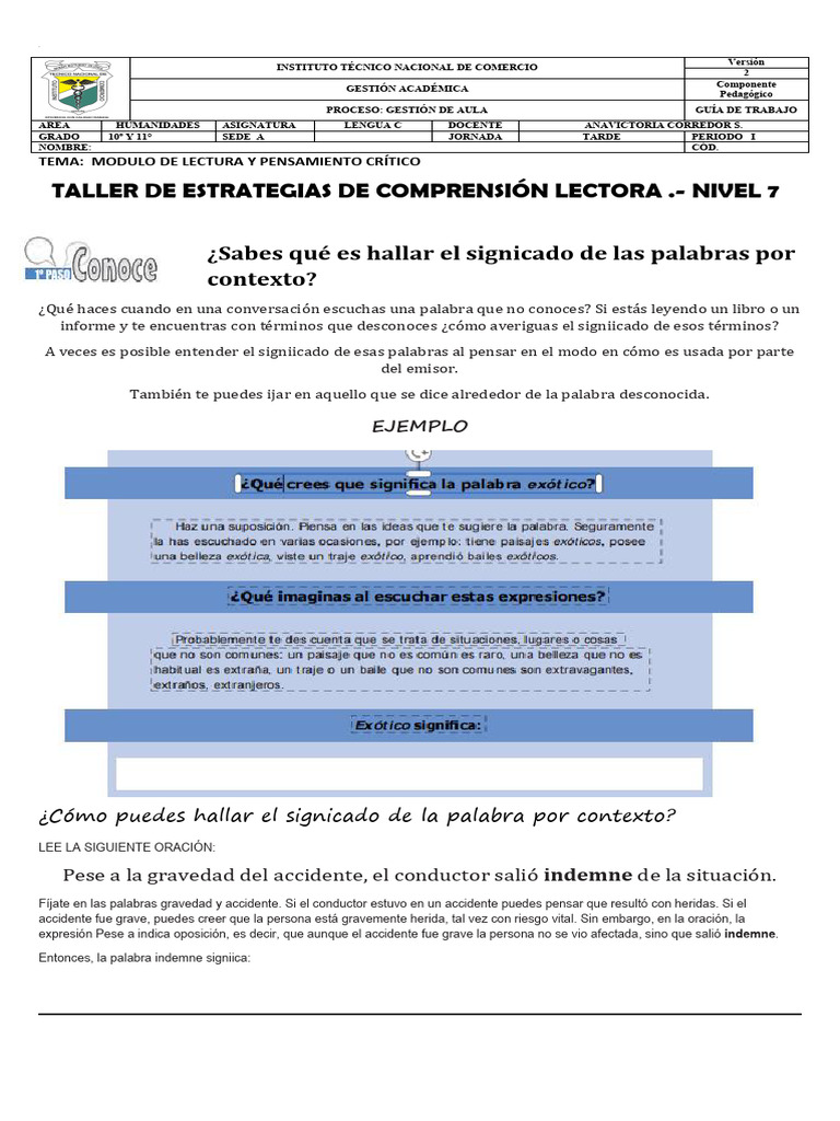 GUIA N°2 -LECTURA Y PENSAMIENTO CRITICO -2025 | PDF | Musa | Autor