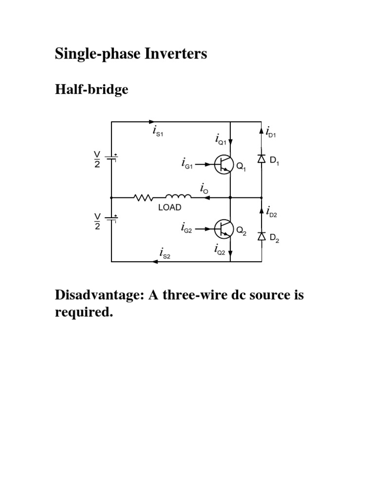 Half-Bridge Inverters Overheads | PDF