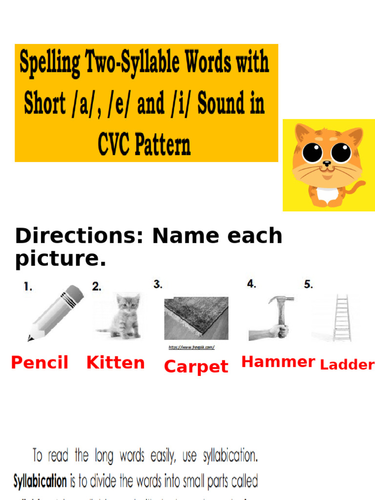 English Two Syllables | PDF