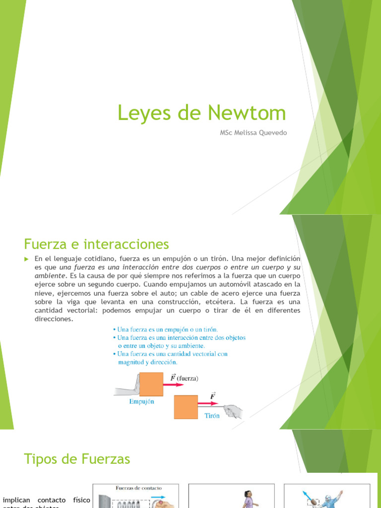 Leyes de Newton y Tipos de Fuerzas | PDF | Fuerza | Las leyes del ...