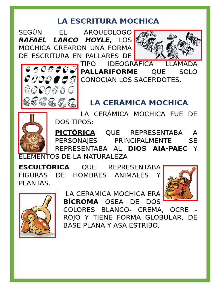 Escritura Pallare de los Mochica | PDF