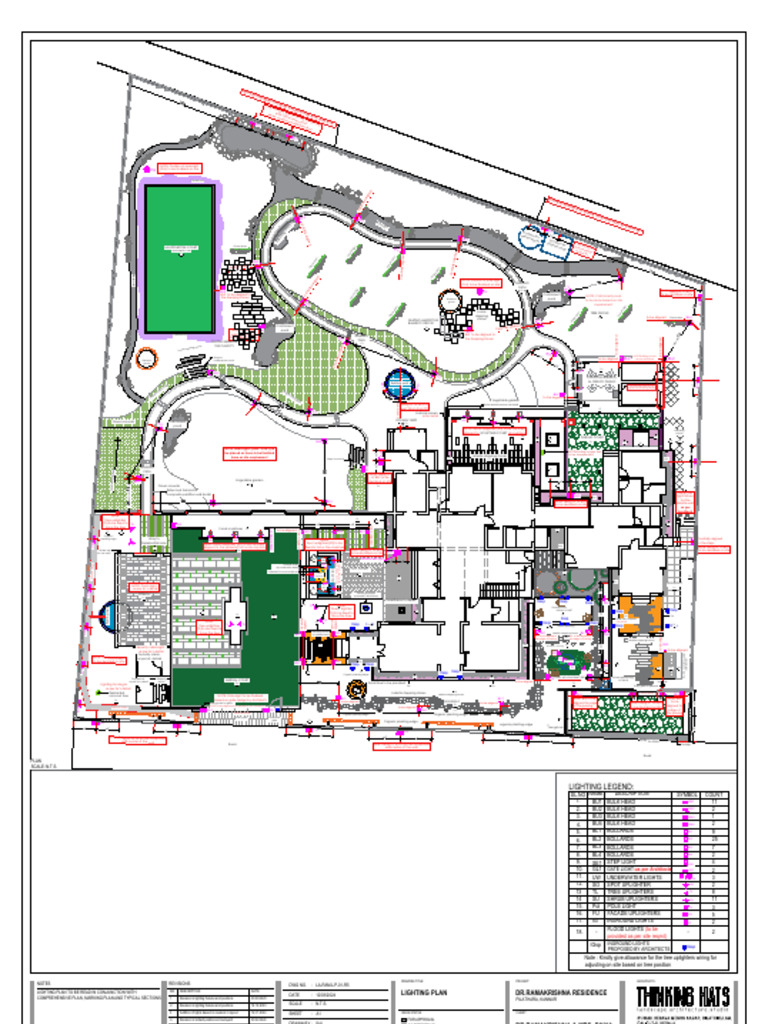 Detailed Lighting Plan for Residence | PDF | Electron