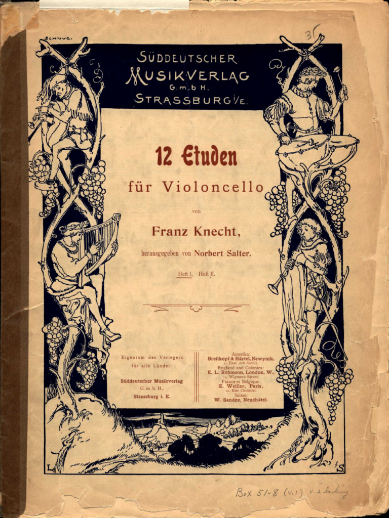 12 estudios cello franz knecht | PDF
