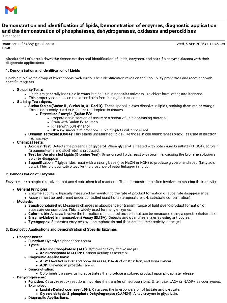 Gmail - Demonstration and Identification of Lipids, Demonstration of ...