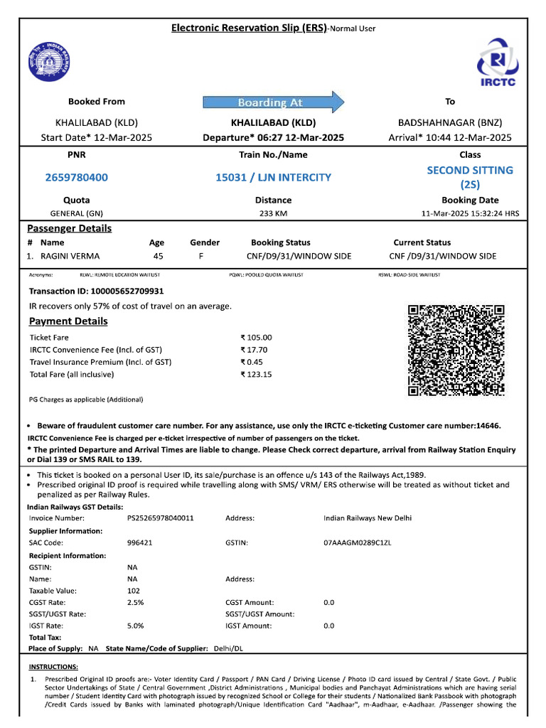 Ticket Kld Bnz | PDF