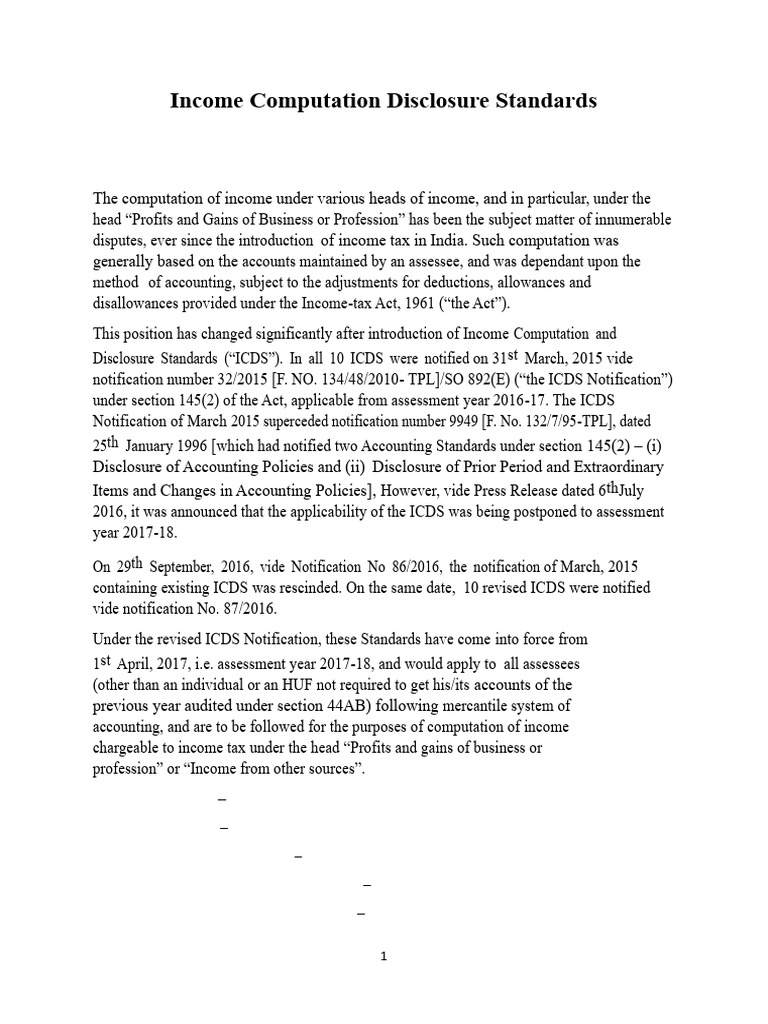 Unit 2 - Income Computation Disclosure Standards | PDF | Inventory | Revenue