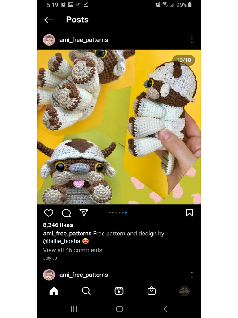 Appa Avatar foreign crochet pattern | PDF