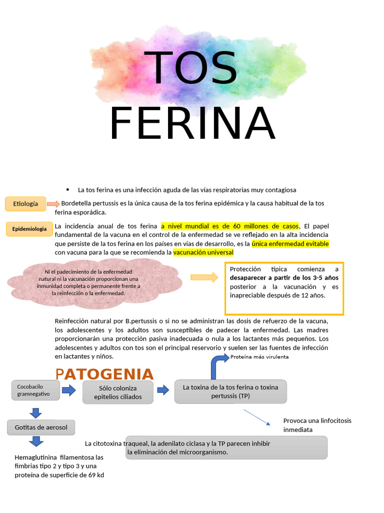 Tos Ferina | PDF | Ciencias de la Salud | Inmunología