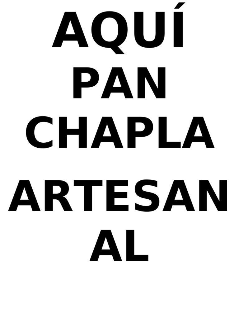 Pan Chapla Artesanal | PDF