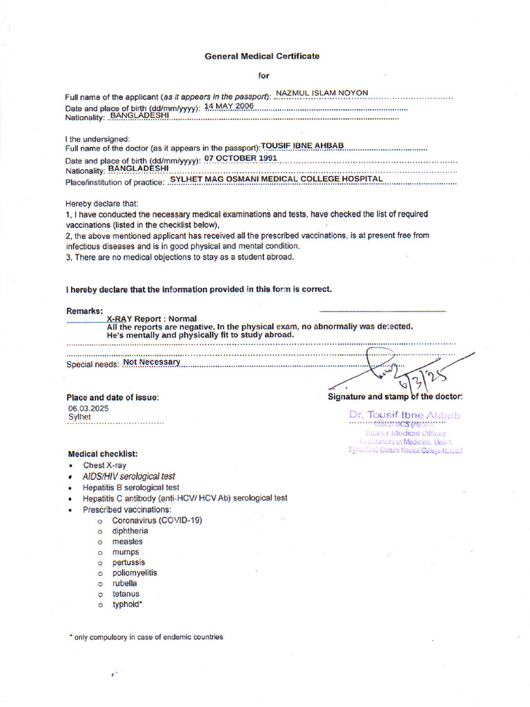 Nazmul Medical | PDF