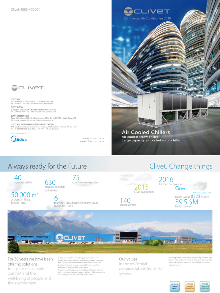 [Clivet-2003-4C2001] Air Cooled Chillers (Screw and Scroll)-d4a3b (2 ...