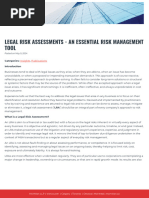 Last Minute Risk Analysis (LMRA) | PDF | Risk | Risk Management