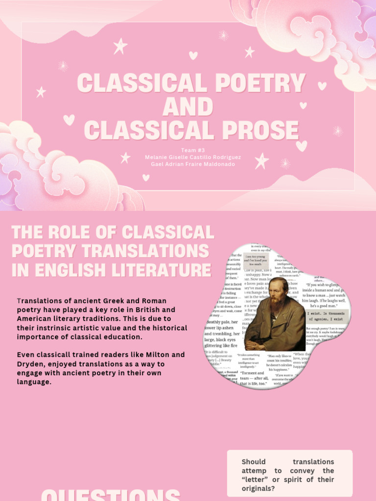 Classical Poetry's Impact on Translation | PDF | Translations | Poetry
