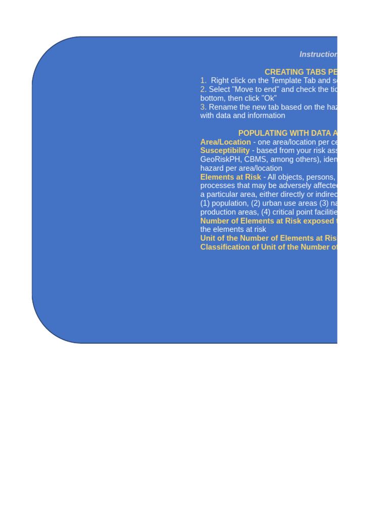 LDRRMP DRA Form-Tool V3.4 111024.Xlsm | PDF | Flood | Hazards