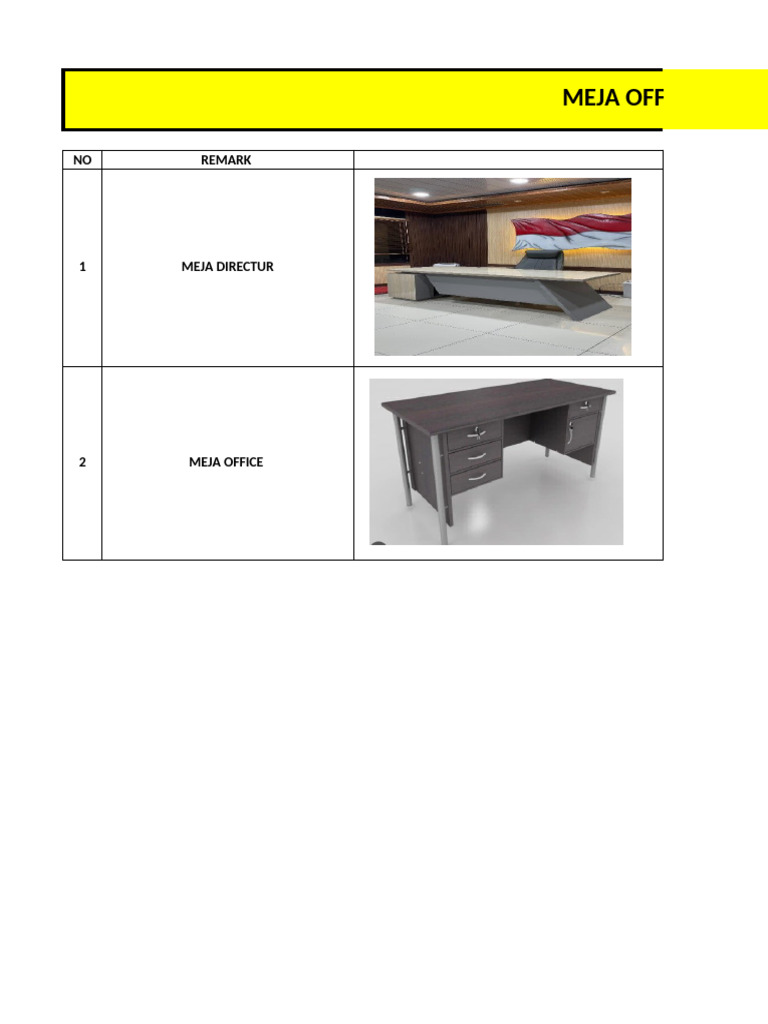 Referensi Meja | PDF