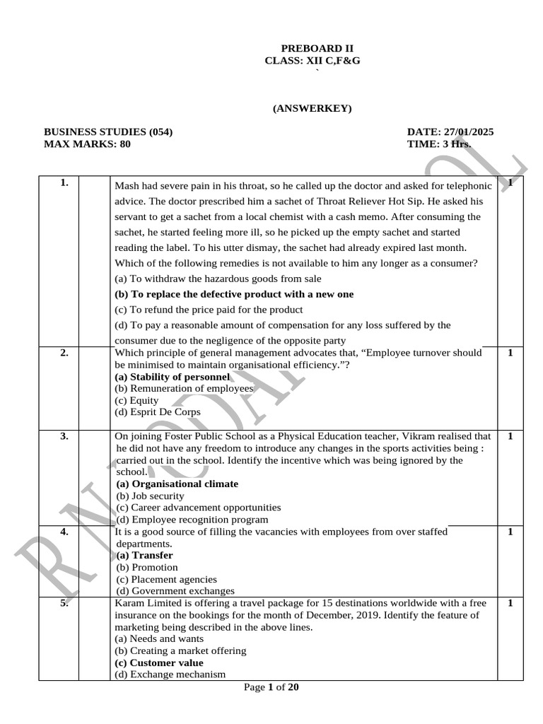 BST XII PB 2 2024-25 AK (2) | PDF | Stocks | Securities (Finance)