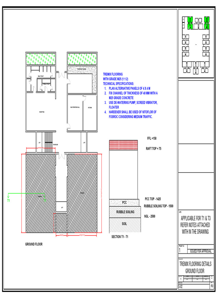 Tremix Flooring Details for Ground Floor | PDF | Civil Engineering ...