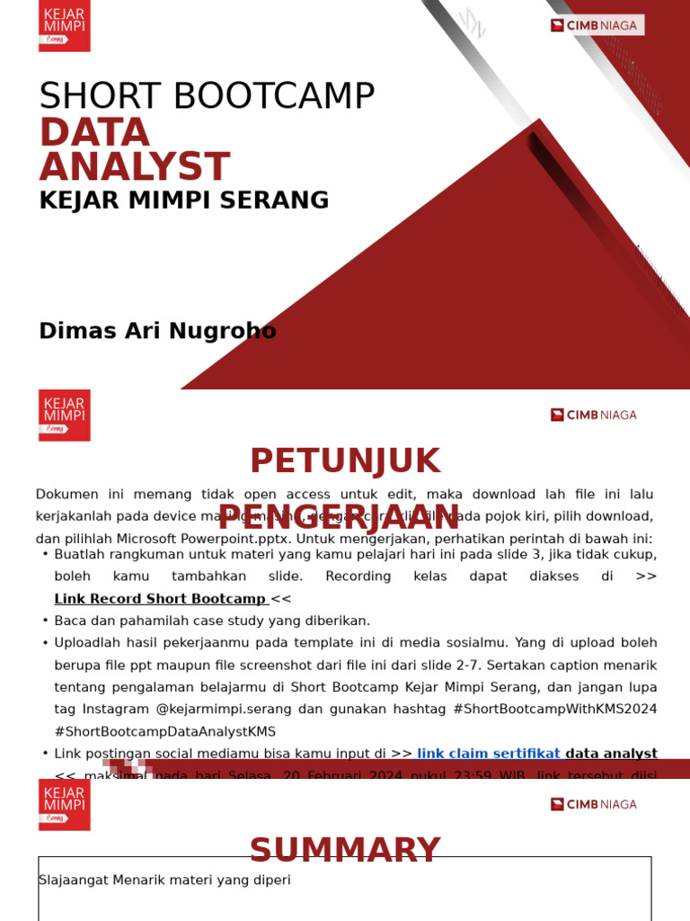 PPT Mini Task Data Analyst | PDF