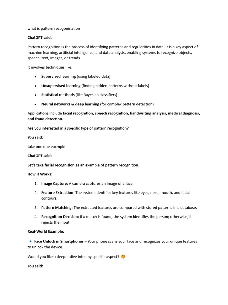 What Is Pattern Recogonination 2 | PDF | Pattern Recognition | Applied Mathematics