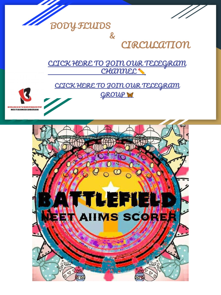 Body Fluids and Circulation Guide | PDF