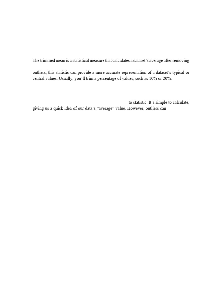 Chapter 3 - Trimmed Mean, Box Plot, Dot Plot | PDF | Quartile ...